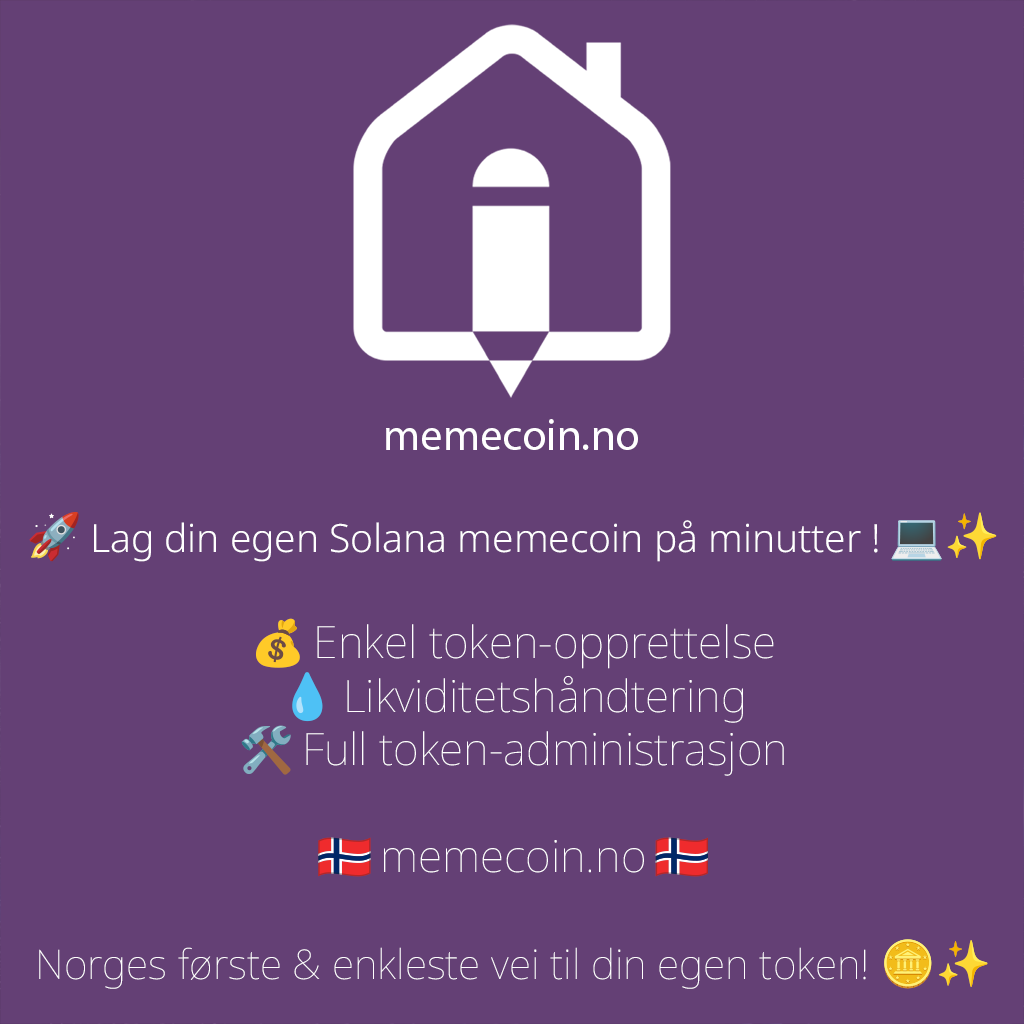 Solana Token Creator | Lag din egen token på Solana | Memecoin.no